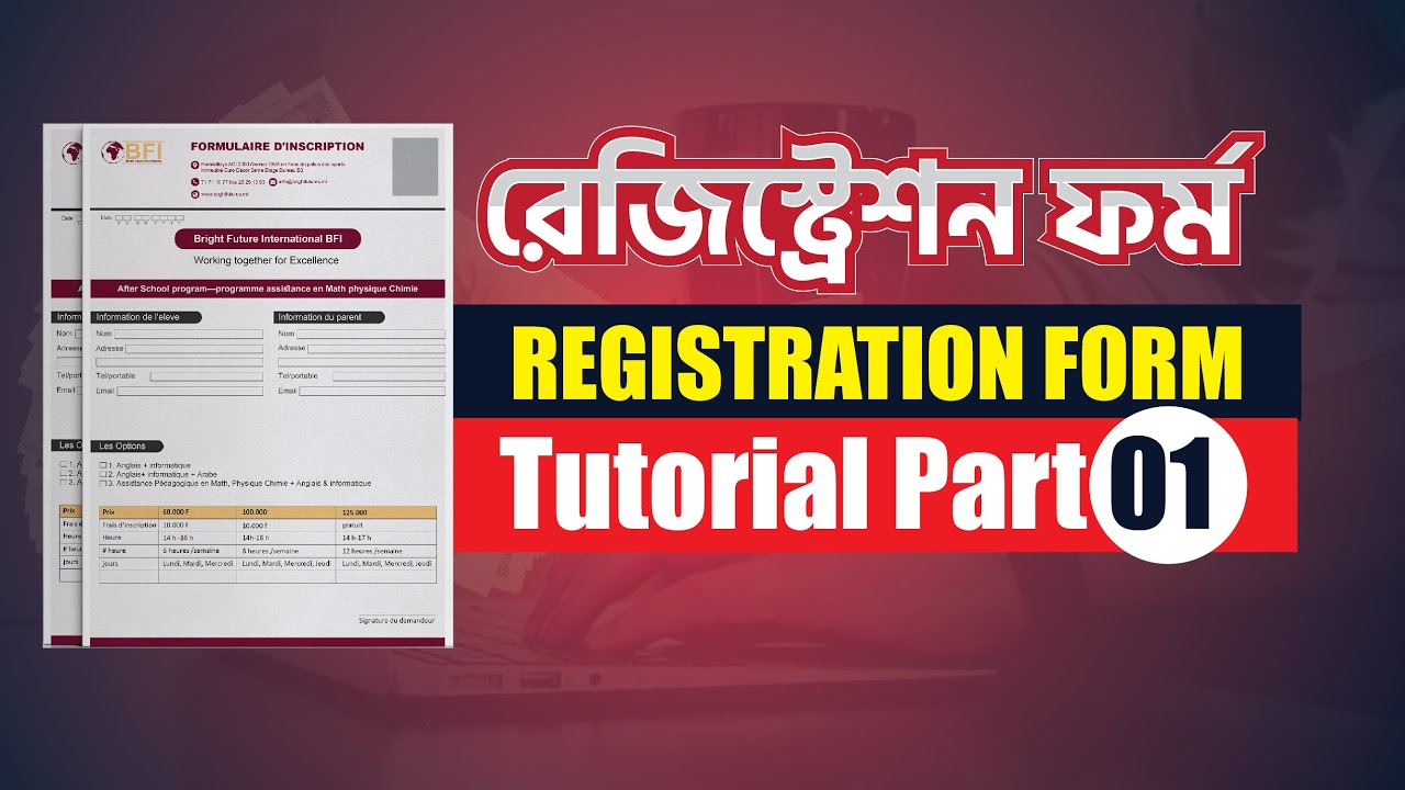 Client Project How to make Professional Registration Form| Professional ...