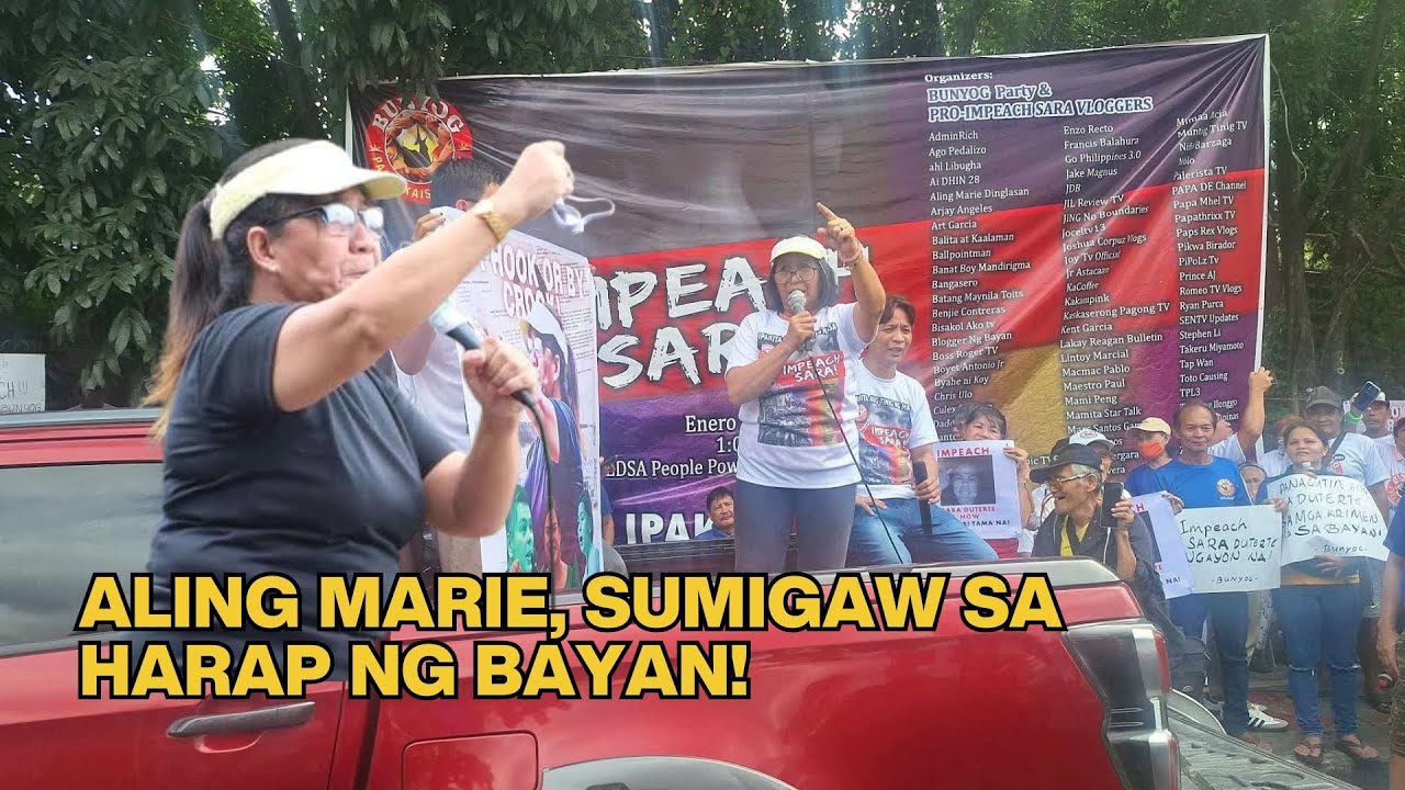 Sa harap ng Bayan sumigaw si Aling Marie! - YouTube