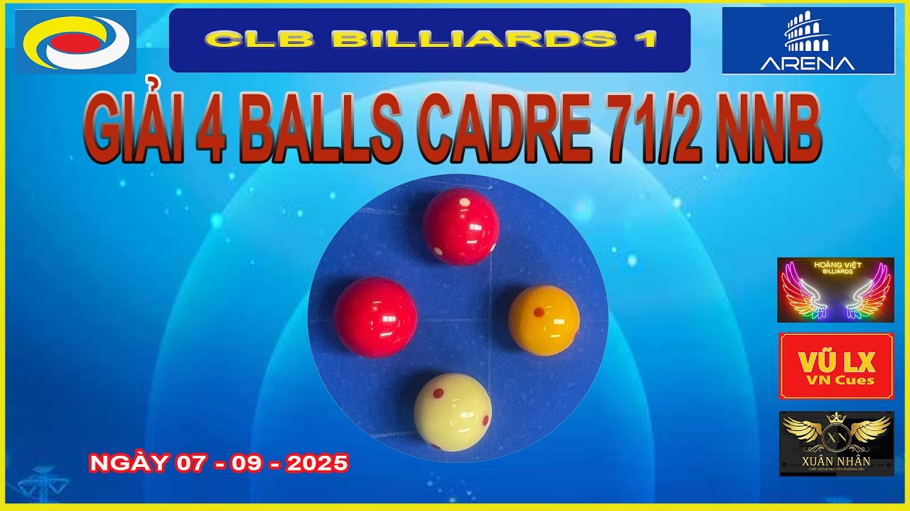 TIÊN ĐIỀN VS WILLY - GIẢI 4 BALLS CADRE 71/2 NNB 2025 - YouTube