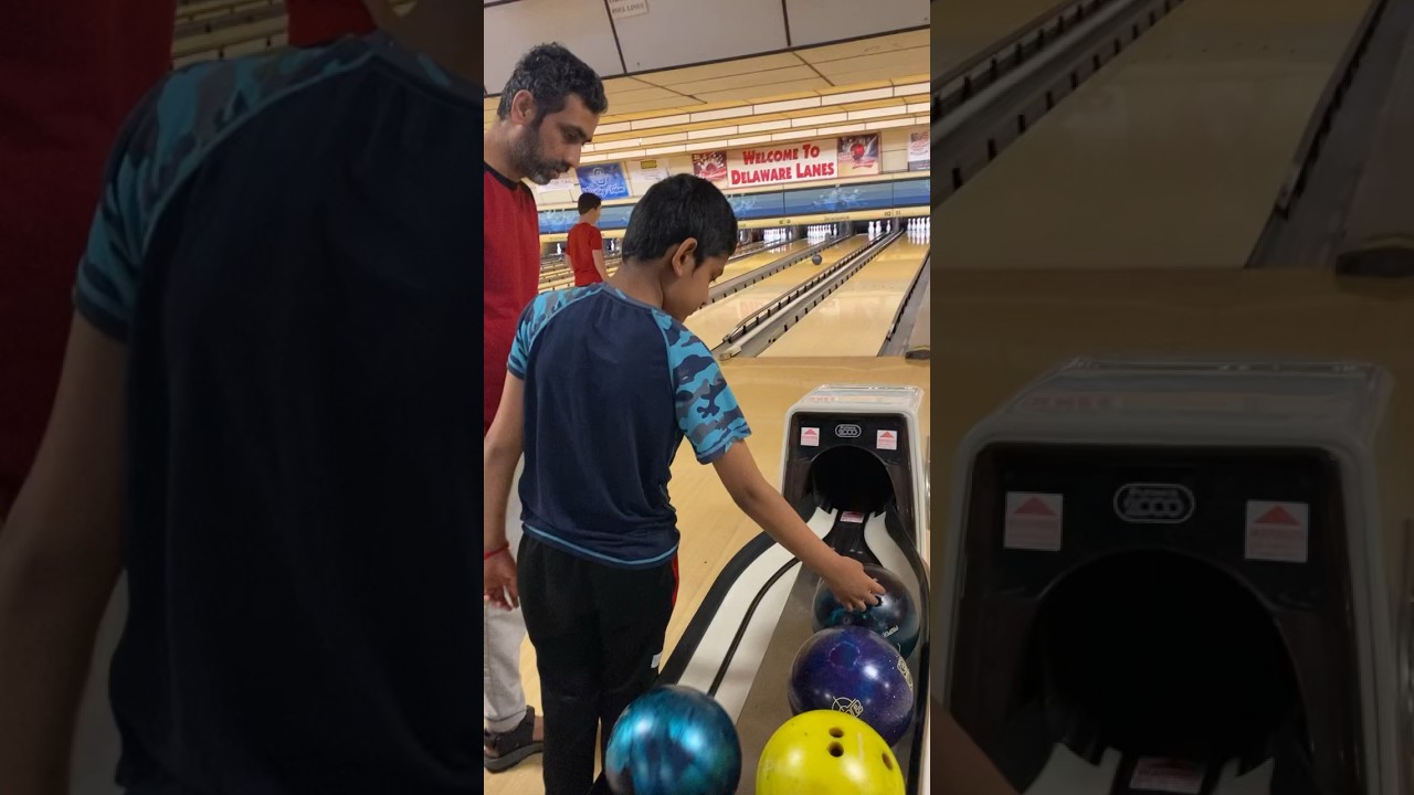 Bowling @ Delaware lanes| choosing the ball and learning to bowl 🎳🎳🎳🎳 ...