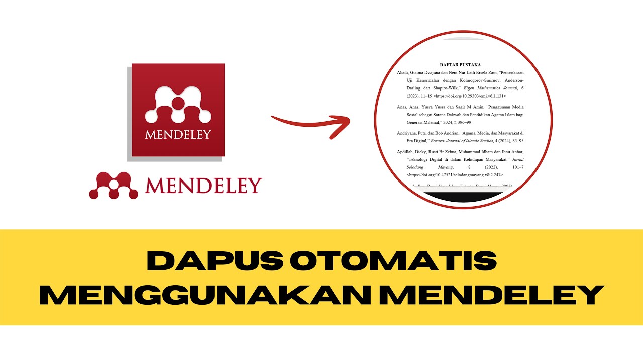 CARA MUDAH MEMBUAT DAPUS OTOMATIS DENGAN MENDELEY #mendeley - YouTube