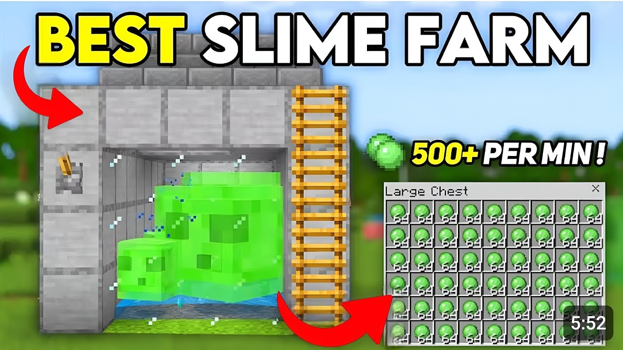 Easy Slime Farm Tutorial for Minecraft Bedrock & Java 1.21+ - YouTube