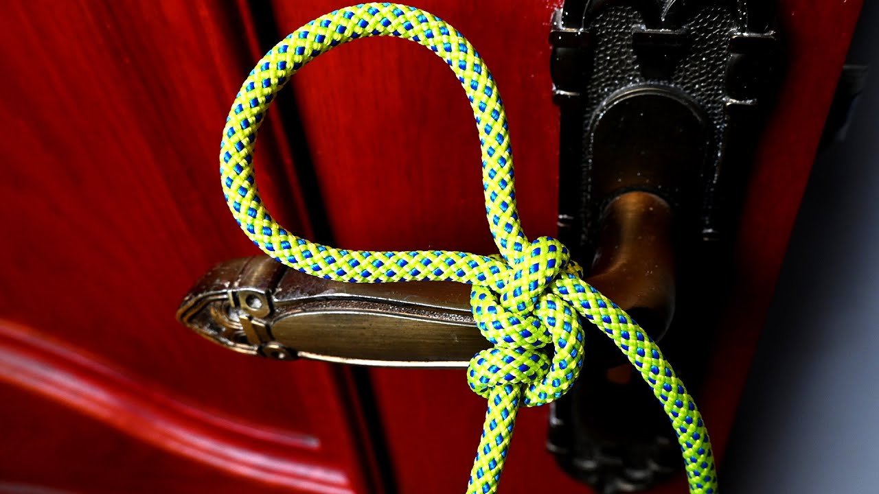Escape descending knot, recyclable rope - YouTube