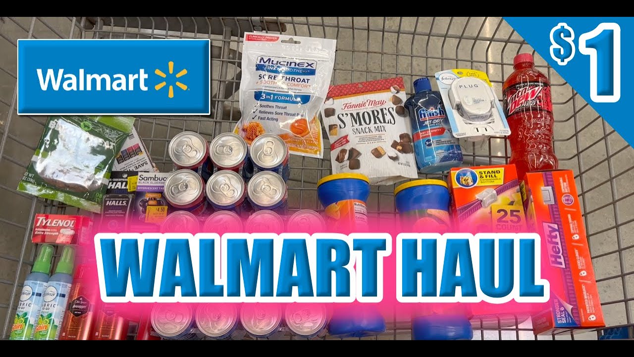 $1.16 for EVERYTHING | Weekend Warrior Bonus | Walmart Haul | Shop with ...