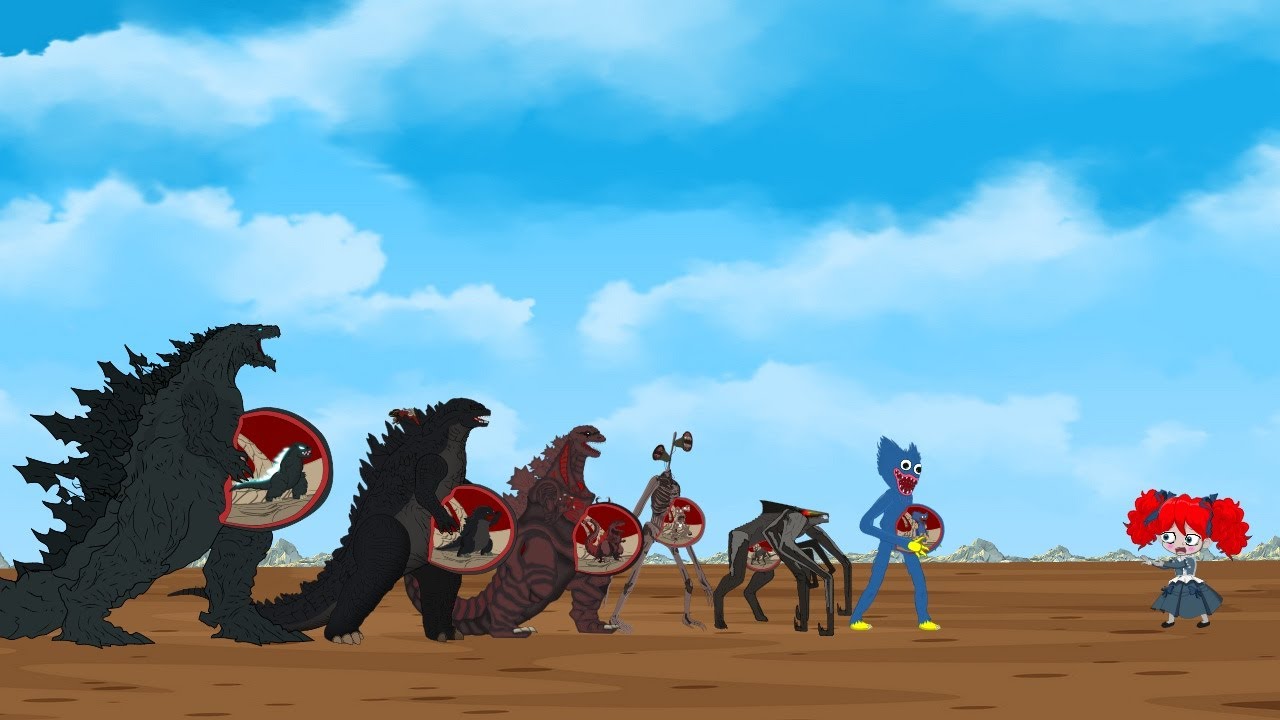 Magical Spell POPPY PLAYTIME : Godzilla, Kong, SIREN HEAD Pregnant ...