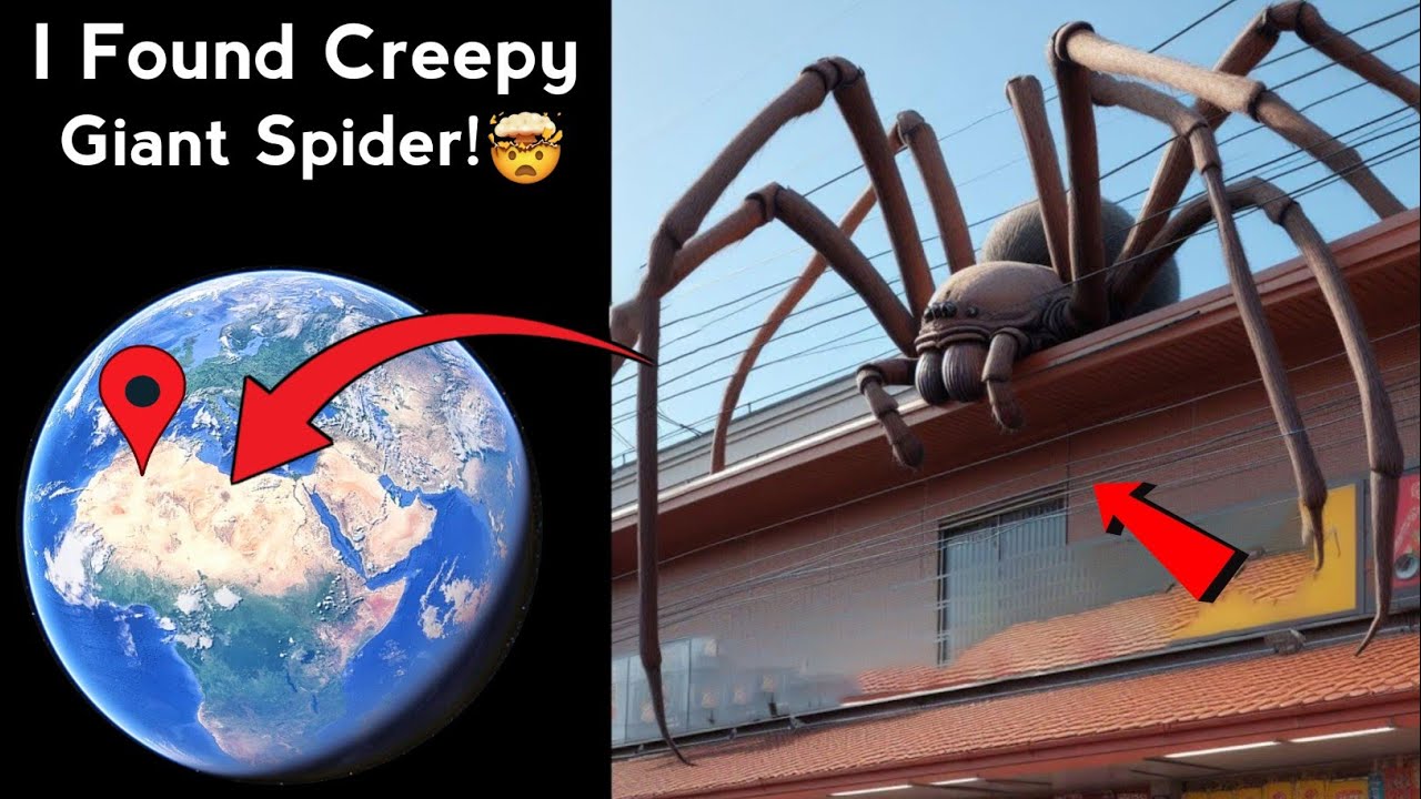 🤯 I Found Creepy Giant Spider On Building in Real Life On Google Earth ...