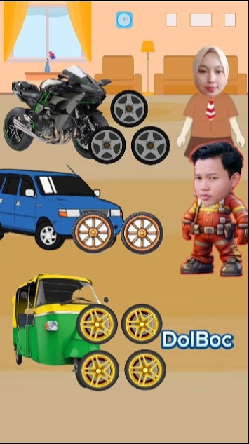 Susun roda Kendaraan #cartoon #animasi #shorts #fyp - YouTube