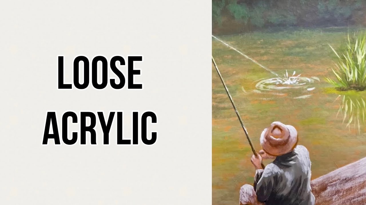 How to paint loose | FREE traceable | acrylic painting tutorial | step ...