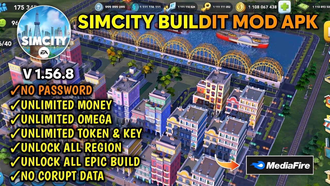 Simcity Buildit Mod Apk v1.56.8 Terbaru 2024 Unlimited Money & Unlock ...