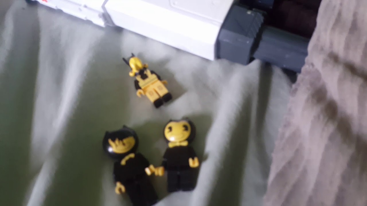 Not done building bendy and the ink machine lego set - YouTube