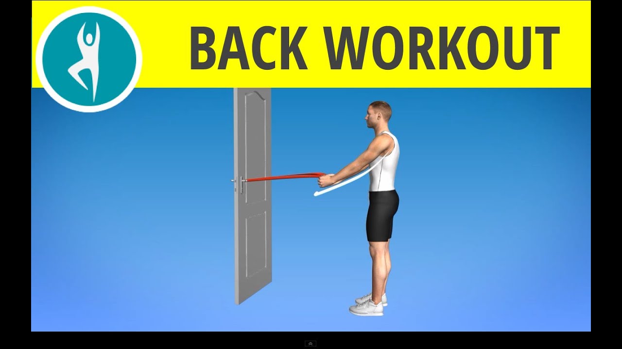 Workout for Back and Arms with Elastic Band for Men - YouTube