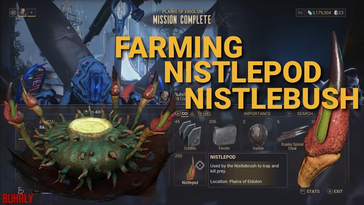 Warframe | EASY Where to Farm NISTLEPOD/ NISTLEBUSH Guide - YouTube
