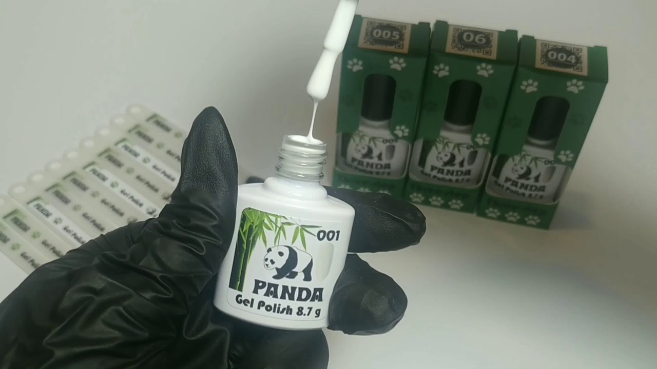 Гель-лак Panda Gel Polish 001 Белый (White) - YouTube
