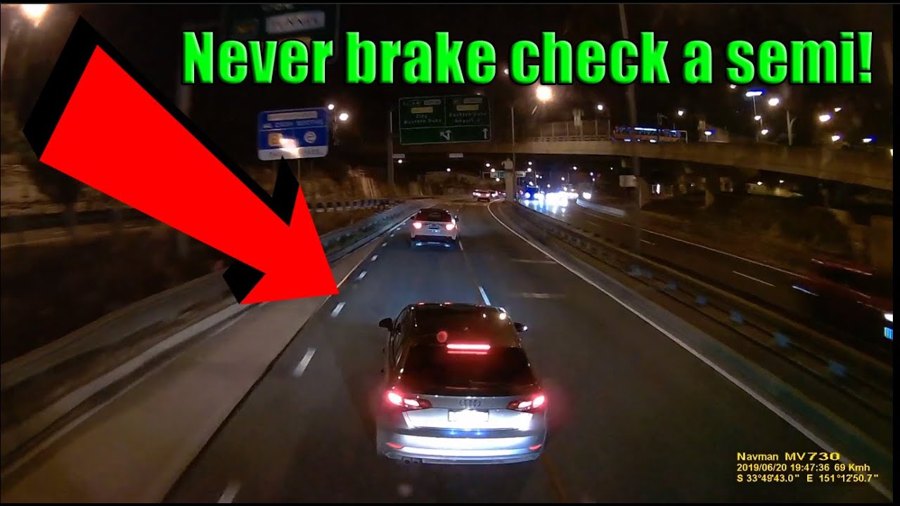 Semi Trucks and Cars Brake Checked - RAGE or INSURANCE SCAM attempt ...