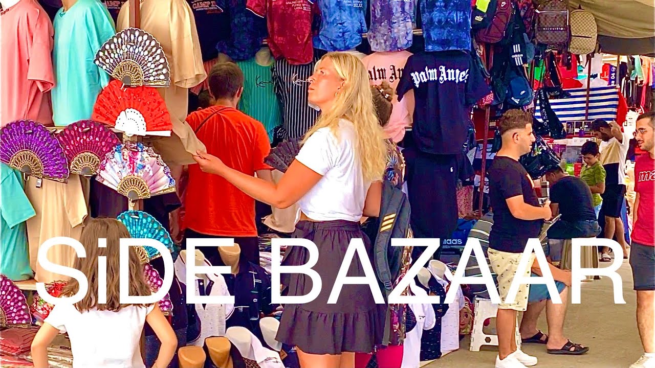 SIDE BAZAAR 2022 Türkei Side Samstag markt stadt. #sidebazaar #side # ...