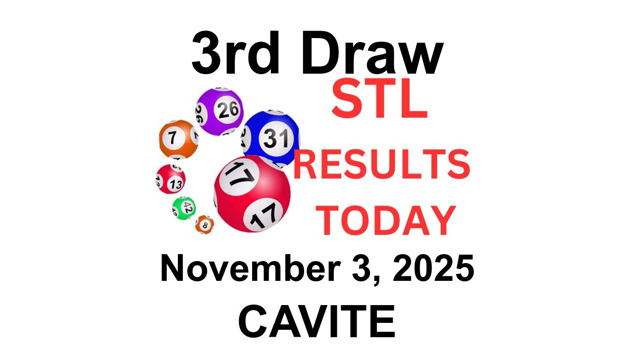 STL CAVITE Results Today - 3rd Draw November 3, 2025 - YouTube