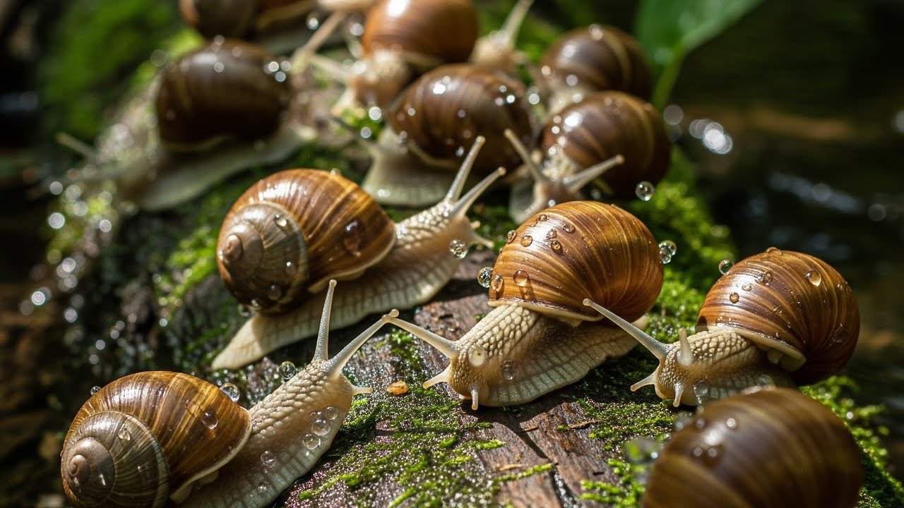 Migration of a group of snails to another place @Farid13-k9w - YouTube
