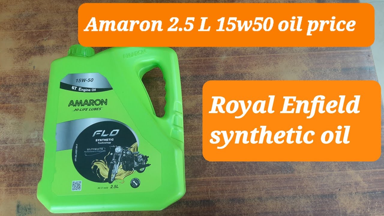 Royal Enfield Engine oil 2.5 L #Amaron 2.5 L oil 15w50 synthetic oil ...