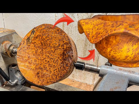 I Carved Giant Waves into This Burl Bowl - YouTube