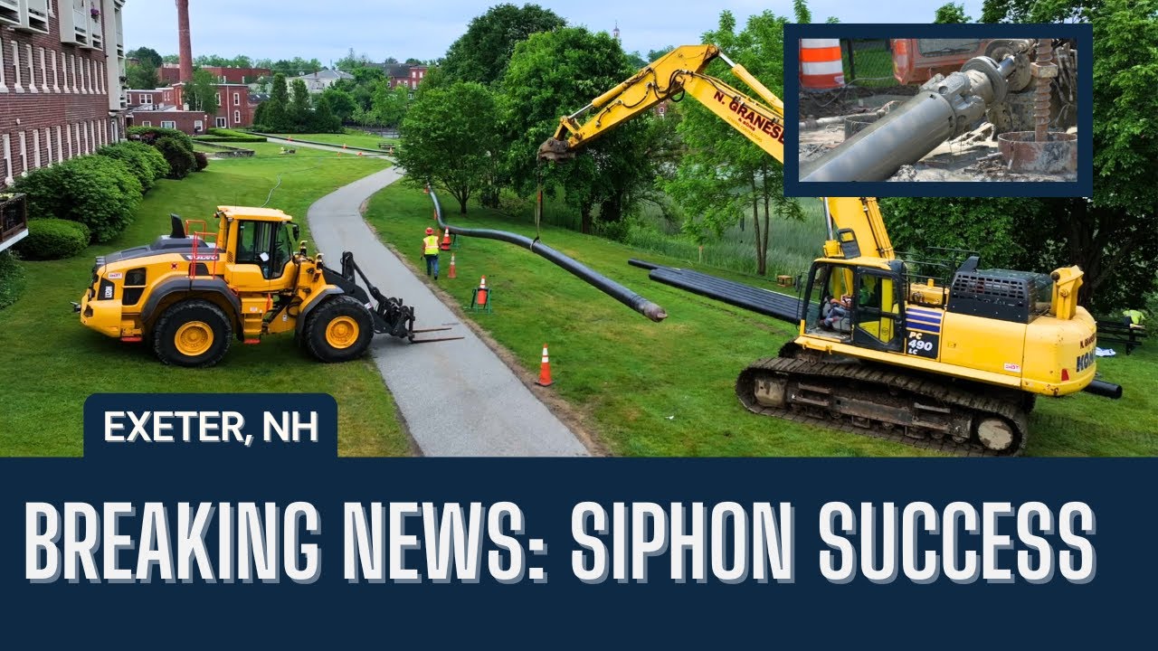 2nd Sewer Siphon Pipe Pull Successful - YouTube