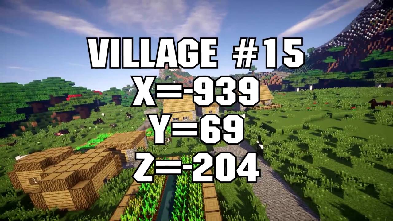 22 LÀNG TRÊN 4000 KHU BLOCKS ! Minecraft 1.9 / 1.8 // Minecraft Seeds ...