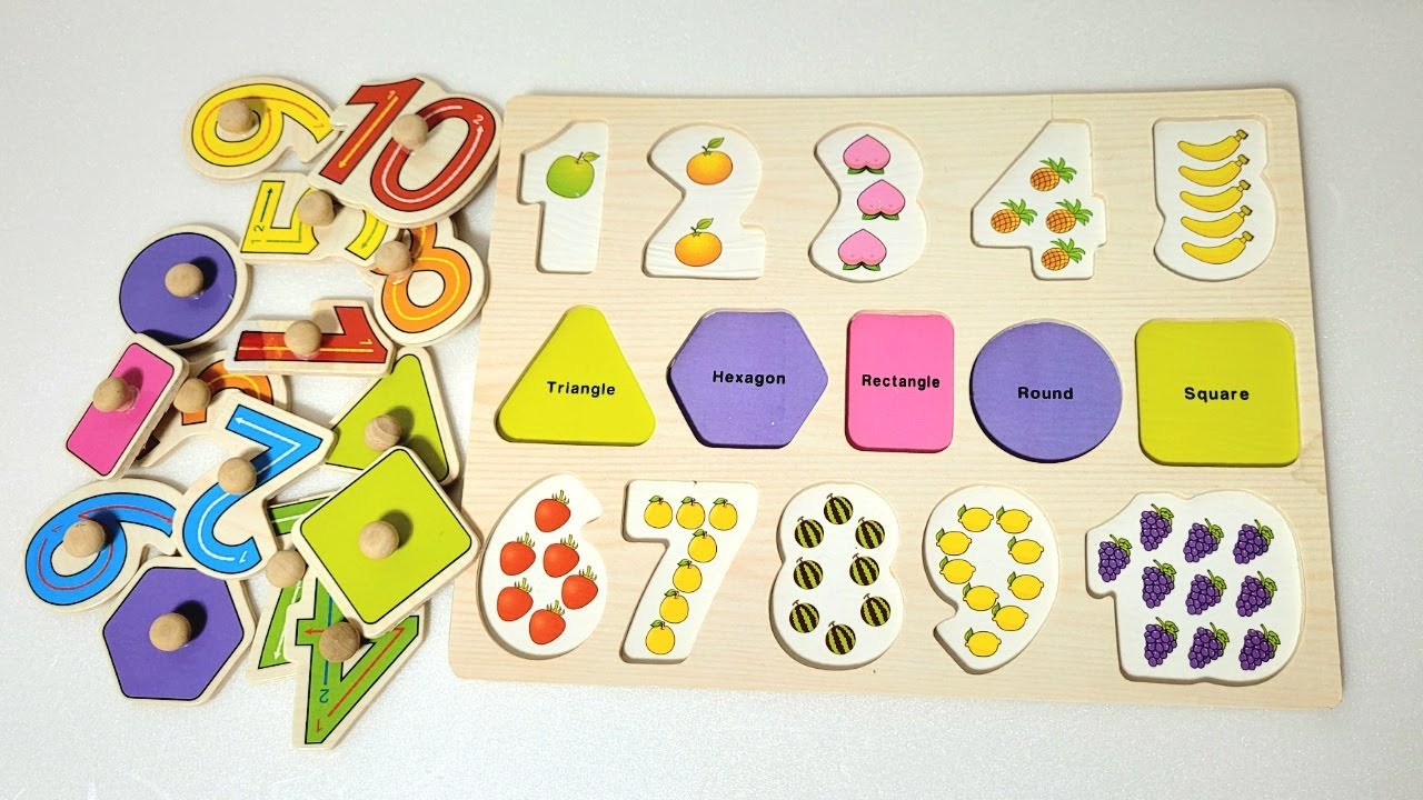 Learn Numbers Colors Counting Shapes and Fruit Names | Learning ...