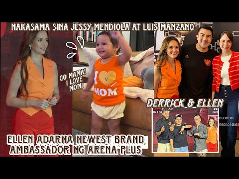 Ellen Adarna with Jessy & Luis sa Arena Plus also Derrick Rose 🧡 Liana cheering mommy Ellen 