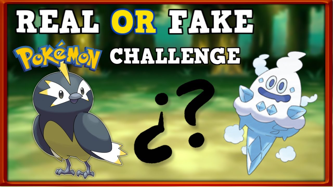 Pokémon Real vs Fake Challenge - YouTube