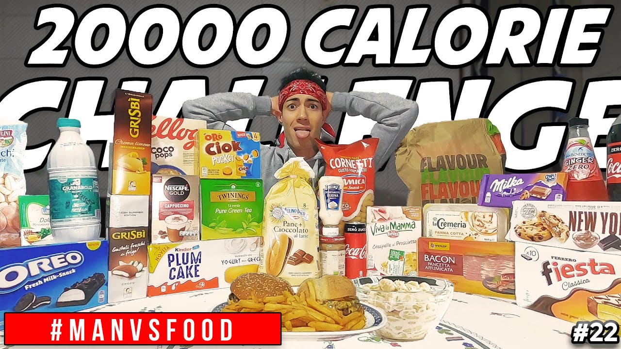 20000 CALORIE CHALLENGE - Mangio 20000 Kcal in 20 Ore - Cheat Day ITA ...