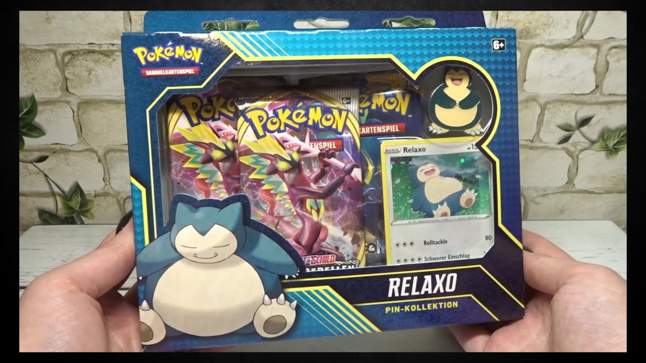Relaxo Pin Box Opening 🖤 mit super süßer Pin 🖤 Pokémon TCG | Deutsch ...