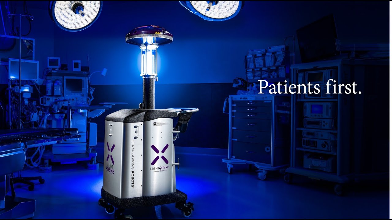 COVID-19 | The Xenex Disinfection Robot - YouTube