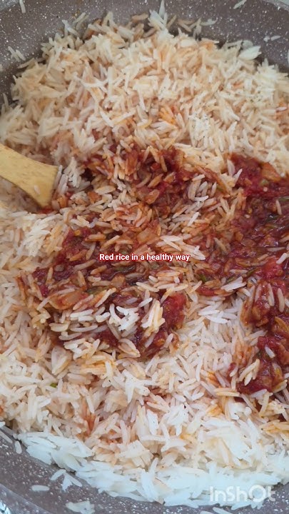 رز احمر بطريقة صحية Red rice in a healthy way - YouTube