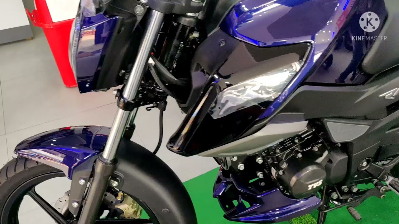 TVS Raider blue colour... - YouTube
