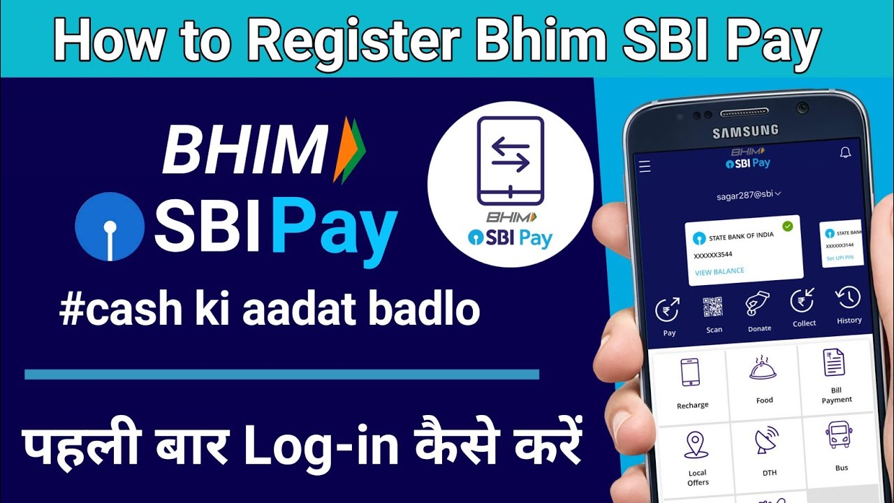 how to register in Bhim SBI pay | how to first time login in Bhim SBI ...