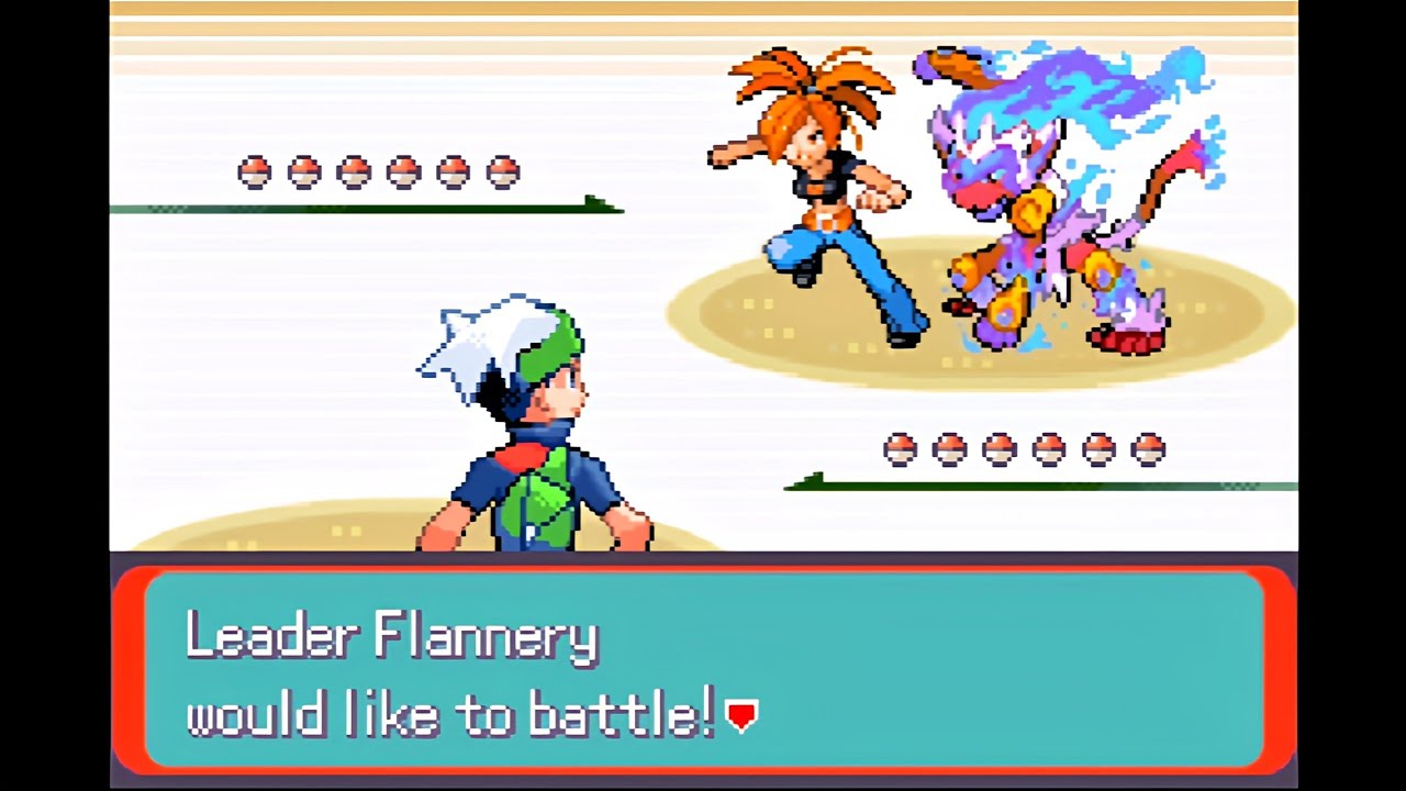 Pokemon Emerald Imperium - Hoenn Leader Flannery @ Lavaridge Gym (Fire ...