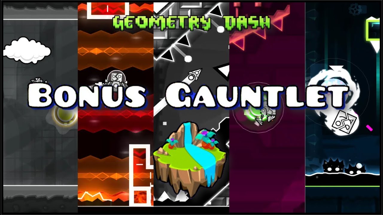 #26 "BONUS GAUNTLET" - all levels [Geometry Dash] - YouTube