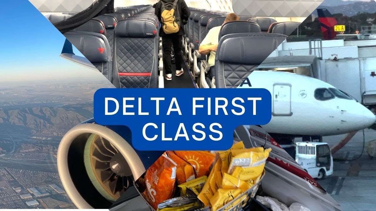 Delta First Class Airbus A220 - Newest Domestic Aircraft. Best Airline ...