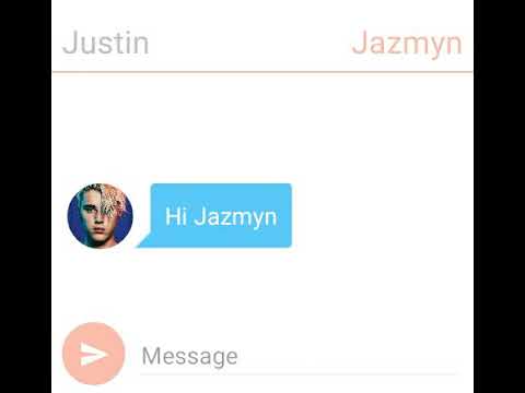 Justin bieber and Jazmyn bieber texting story - YouTube