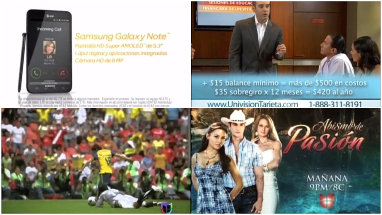 Univision Commercial Breaks (March 28th, 2012, KDTV-DT) - YouTube