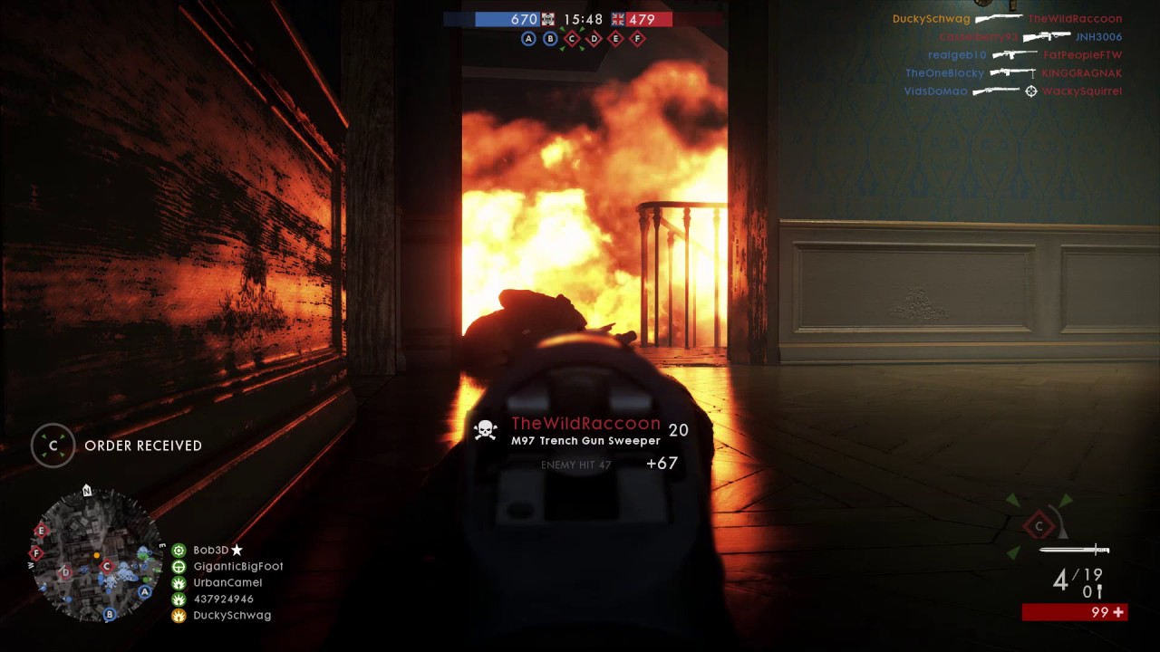 BATTLEFIELD 1 BEST NEW SHOTGUN! M97 Trench Gun Sweeper BF1 Gameplay ...