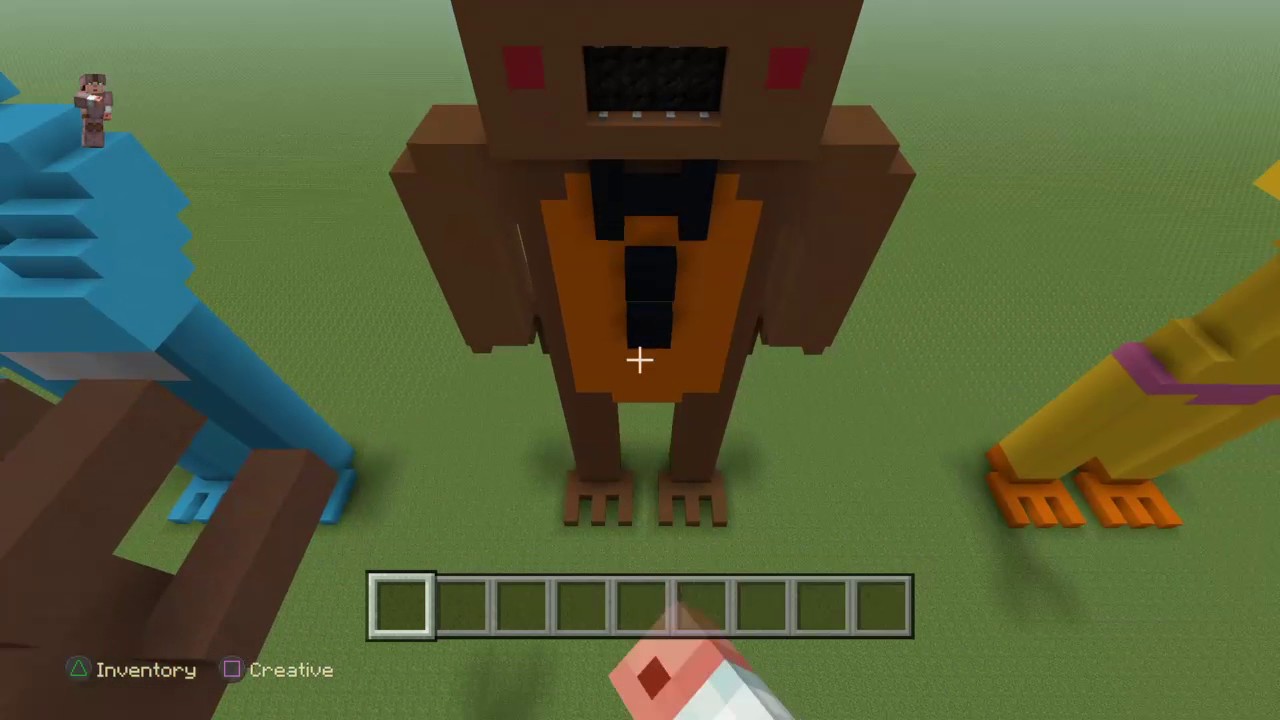 Minecraft fnaf 2 statues - YouTube