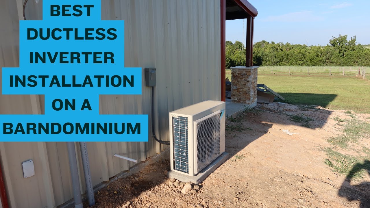 Best Ductless Mini split Installation On A Barndominium ☀️HVAC services ...