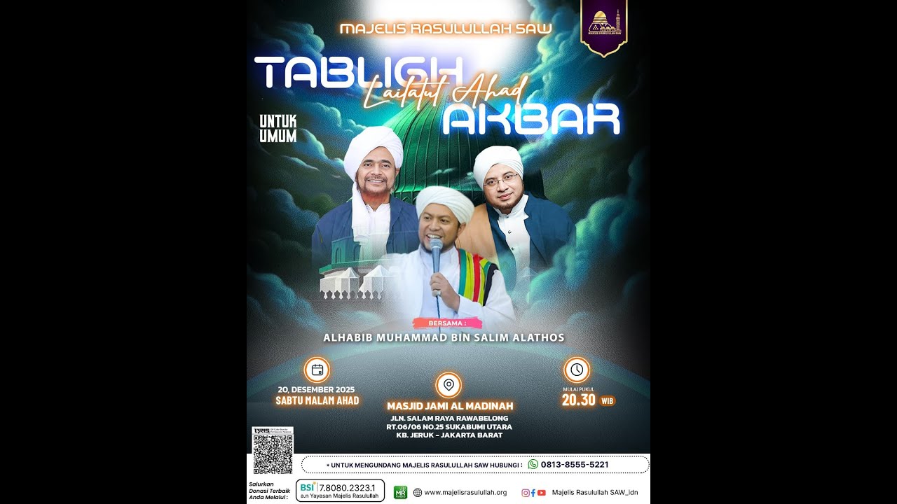 TABLIGH AKBAR LAILATUL AHAD MAJELIS RASULULLAH SAW - YouTube