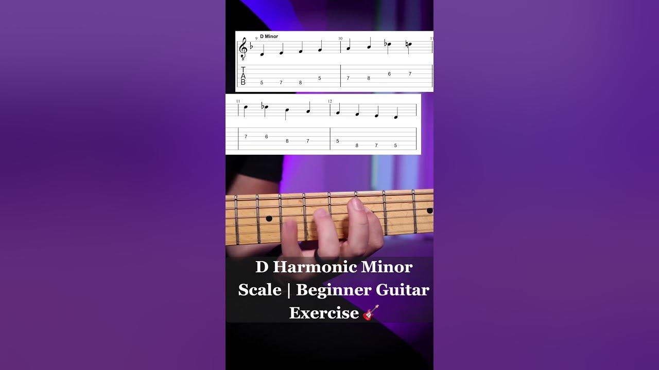 D Harmonic Minor Scale | Beginner Guitar Exercise 🎸 - YouTube