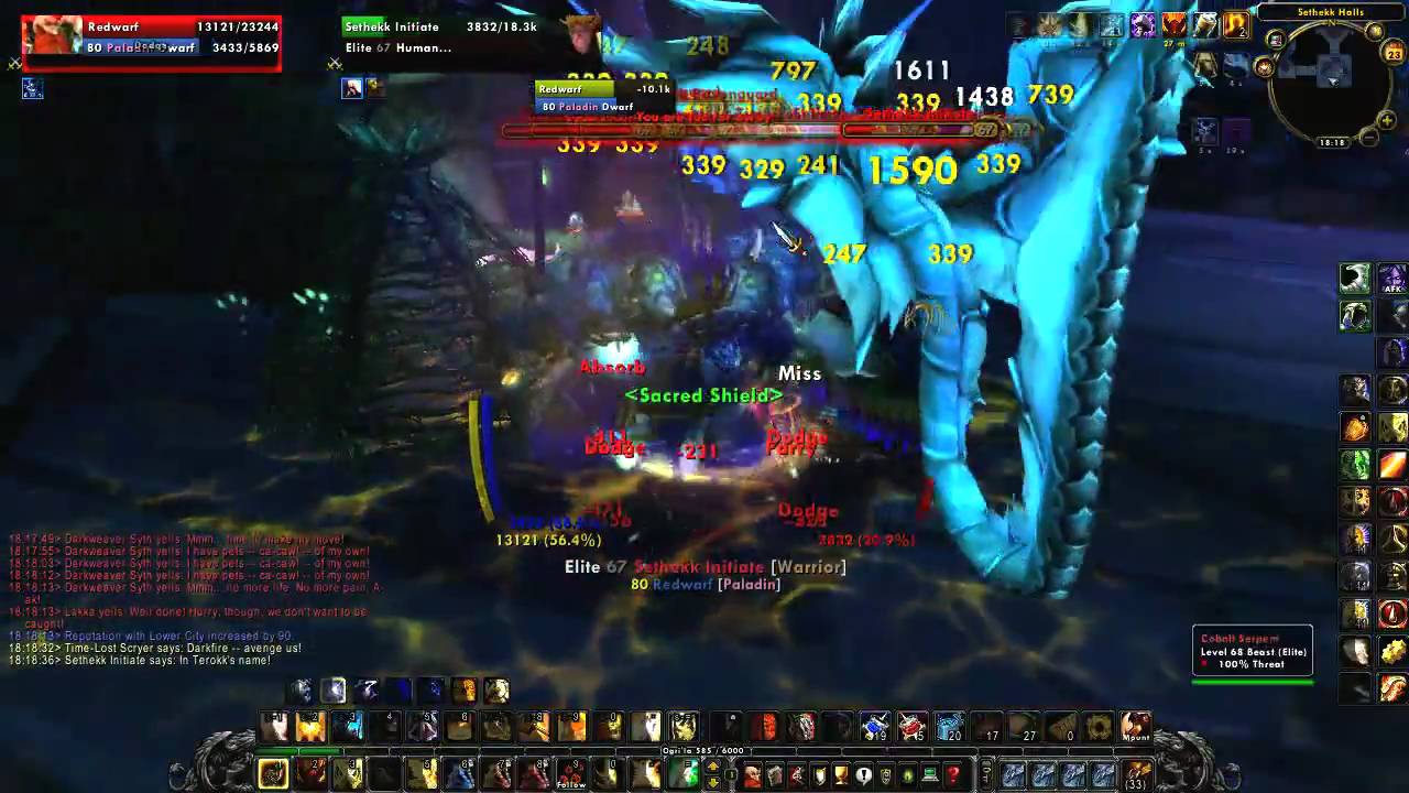 WoW IR-Auchindoun: Sethekk Halls-HD - YouTube