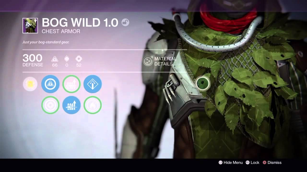 Destiny Bog Wild Armor - YouTube