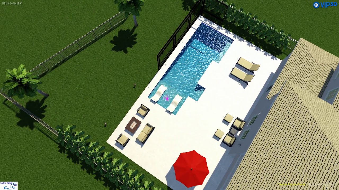 Marcio Waterleigh 3D pool design - YouTube