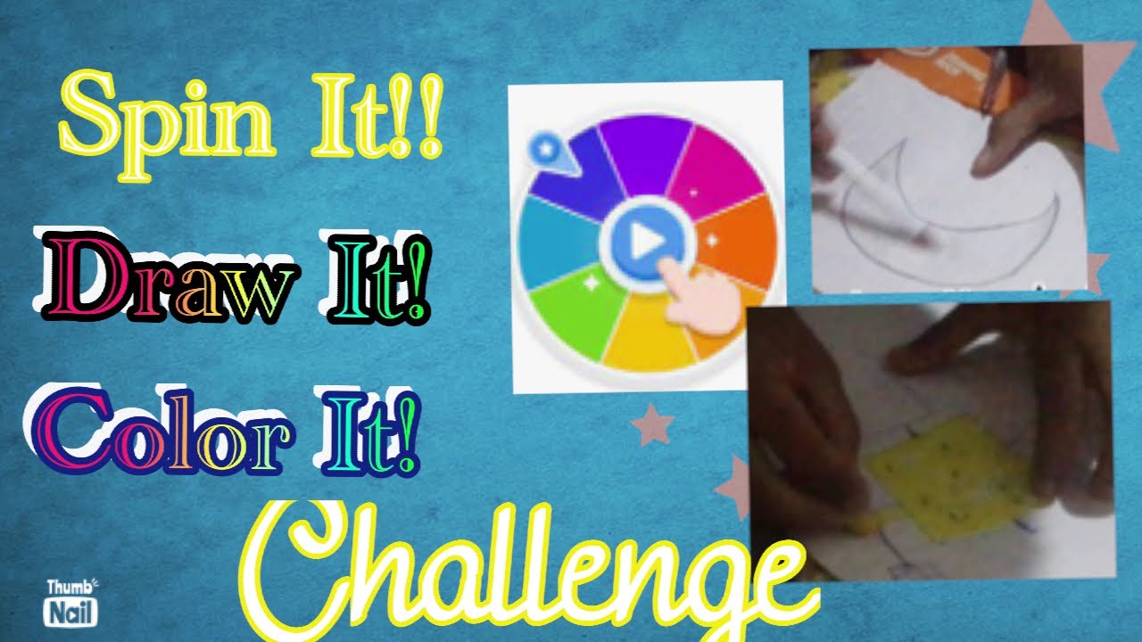 Draw and Color Challenge|| Spin it! Draw It! - YouTube