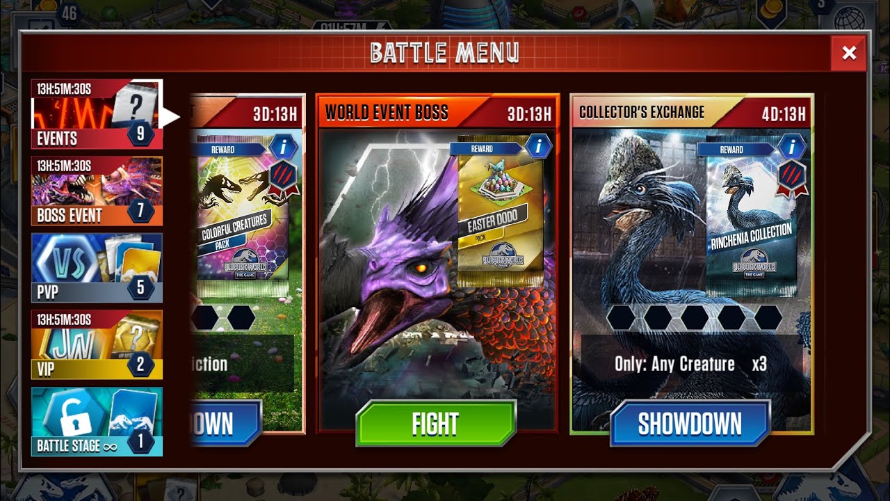 Death Dodo Easter Boss Event: round 7 & 8 | Jurassic World the game ...