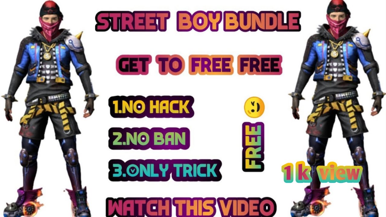 How to get Street boy bundle get to free free|| No hack || No ban ...